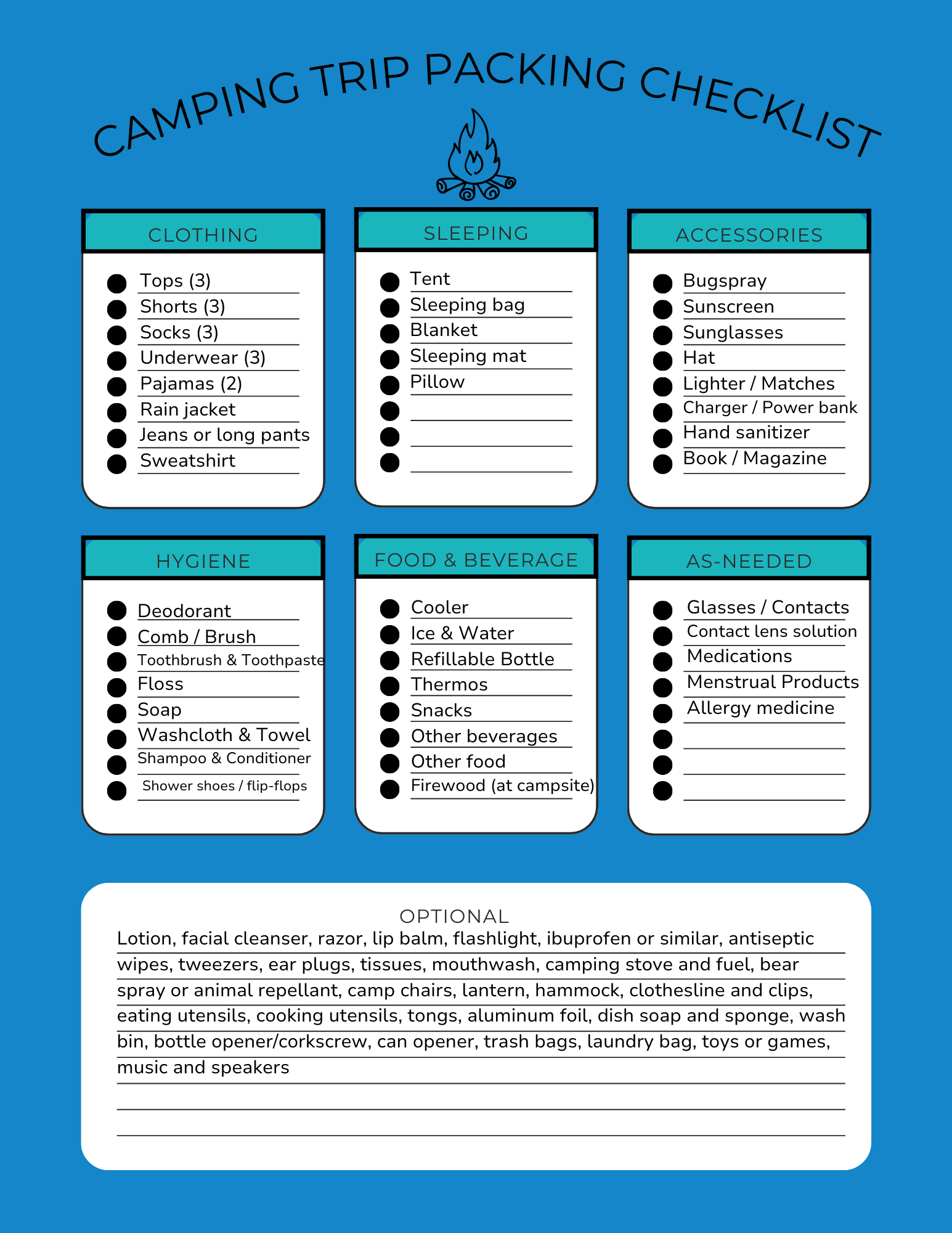 4 Summer Vacation Packing Checklists to Prepare for Every Trip - Twice the Ice